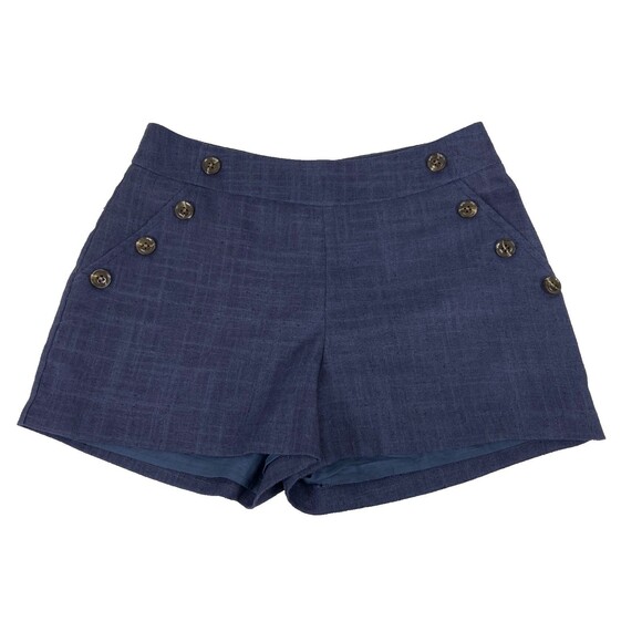 Shorts | Ark Co Women Small Blue Shorts Sailor Slash Pocket Zip Back ...